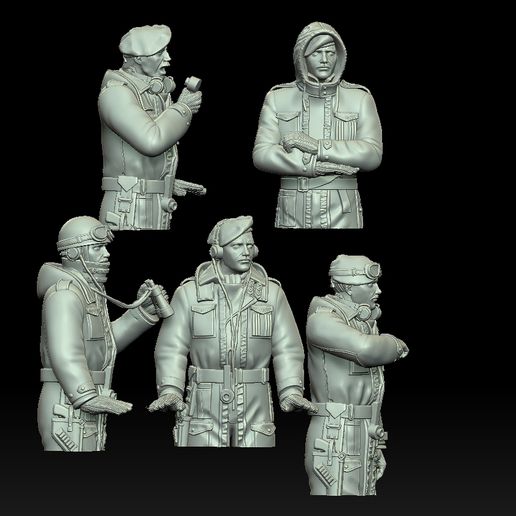 🪖 British tank crew ww2・ STL File for 3D printing・Cults