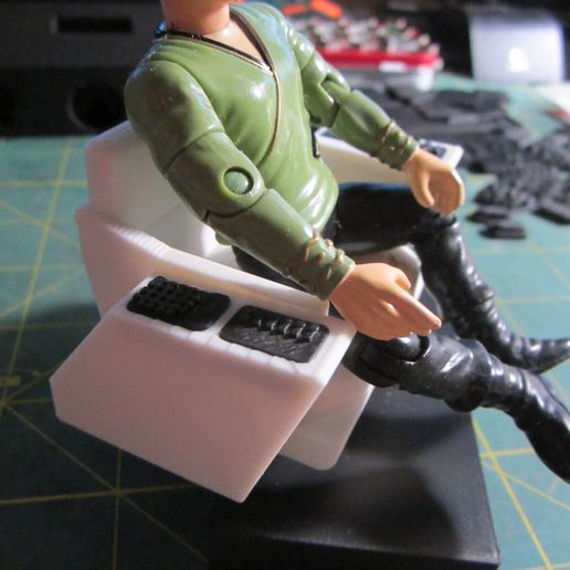 🪑 Stellar Treks - Captain's Chair / Command Console・ STL File for 3D ...