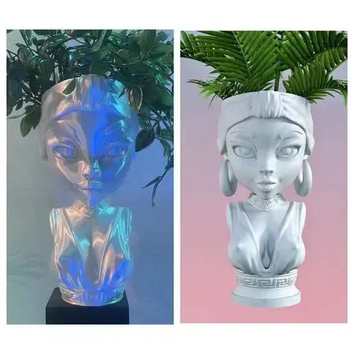 💐 GODDESS FLOWER POT / VASE・ 3D File for 3D printing・Cults
