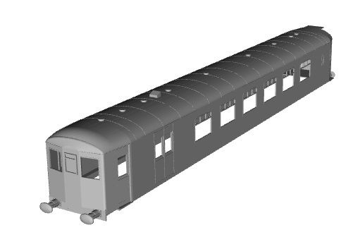 🚂 SR 5BEL Brighton Belle EMU Driving Motor Brake Third (pulDMBT) 1/87 ...