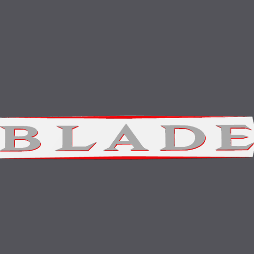 👽 Blade Logo・ 3MF File for 3D printing・Cults
