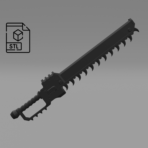 🔫 Cosplay Chainsword・ 3D File for 3D printing・Cults