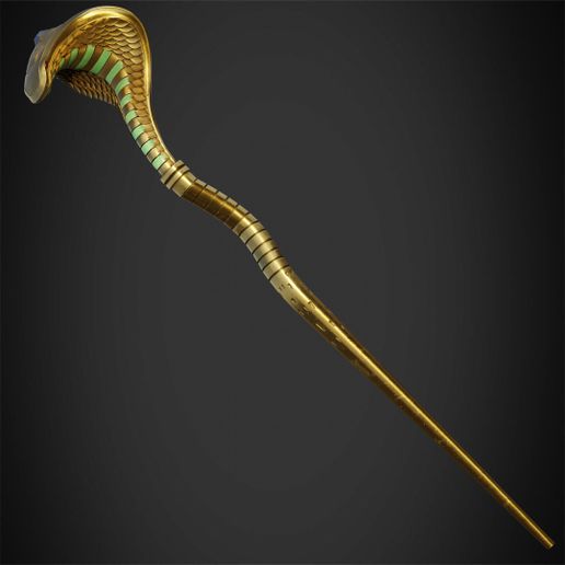 🦹 Aladdin Jafar Cobra Scepter for Cosplay・ STL File for 3D printing・Cults