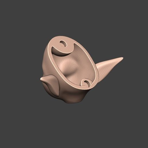 🧝 Front Head Part with Elf Ears for BJD Doll・ 3D File for 3D printing・Cults