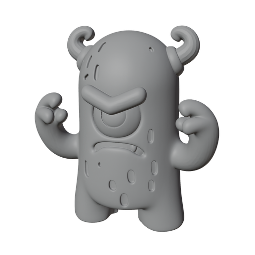 😡 Angry Cyclops Monster – Monsters Inc Style 3D Print Model STL ...