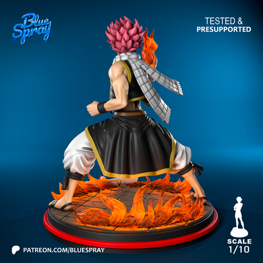 🗿 NATSU DRAGNEEL・ STL File for 3D printing・Cults