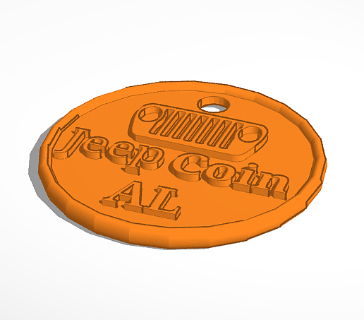 🪙 Alabama Jeep Coin Collectible/Tradeable・ STL File for ・Cults