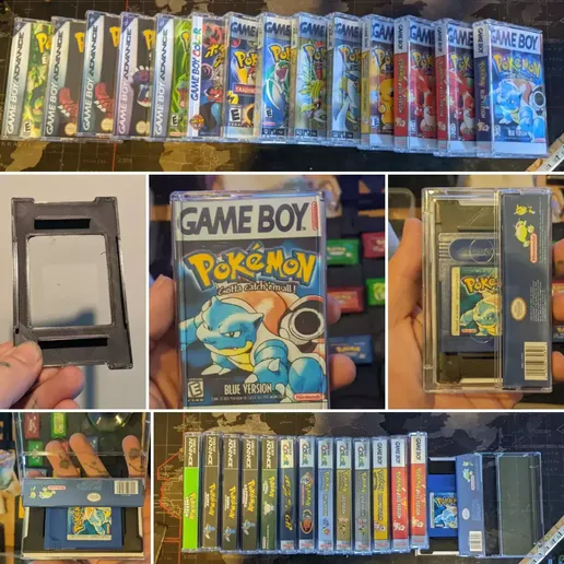 📼 Gameboy Cassette tape inserts・Free STL File for 3D printing・Cults