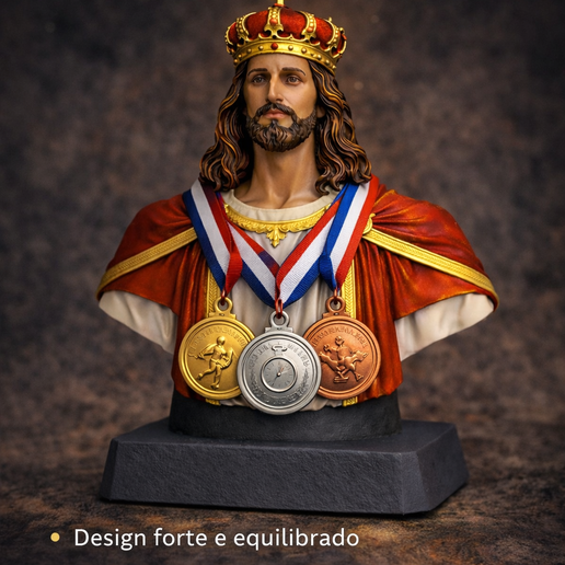 🏅 CRISTO REI ATHLETES MEDAL STAND・ 3MF File for 3D printing・Cults