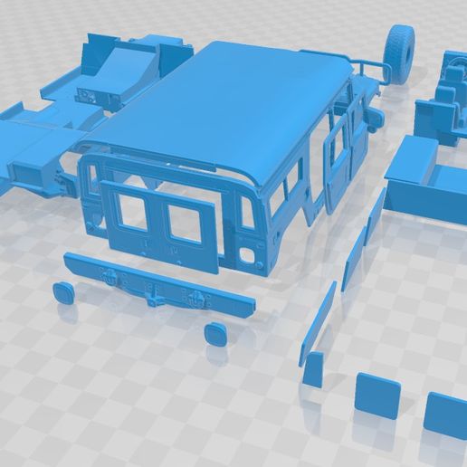 🚗 Hummer H1 Wagon Printable Car・ 3D File for ・Cults