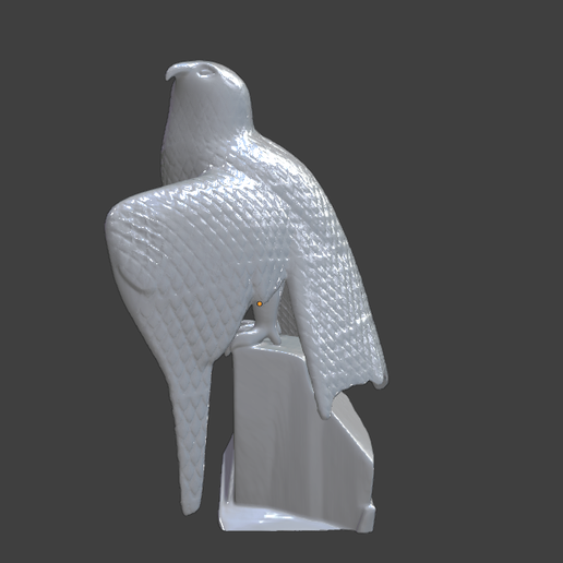 3D file Golden Hawk Watchful Gaze Figure Unique & Detailed 3D Print ...