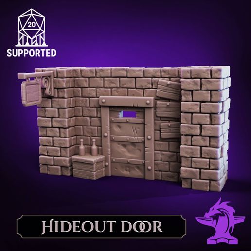 🚪 Hideout Door・ STL File for 3D printing・Cults