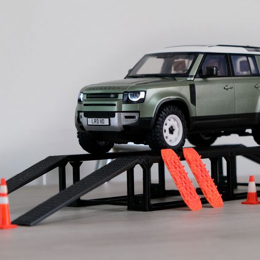 🚗 Land Rover Defender - 3D PRINTED RC CAR・3D Print・Cults