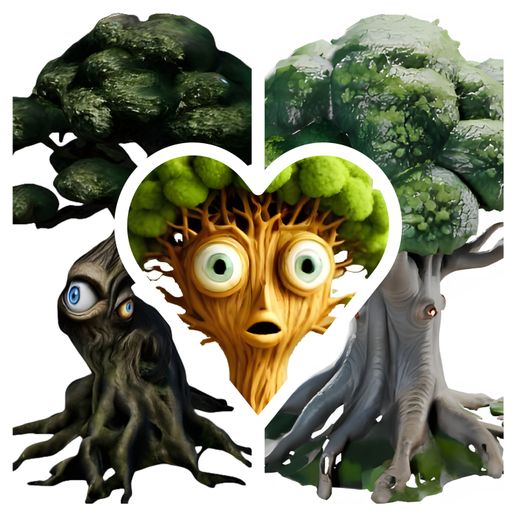 3D file Whimsical Tree Characters Set 🌳 ・3D printing idea to download・Cults