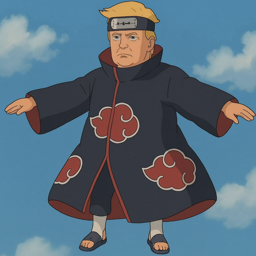 🎨 Naruto X Donald Trump・ STL File for 3D printing・Cults