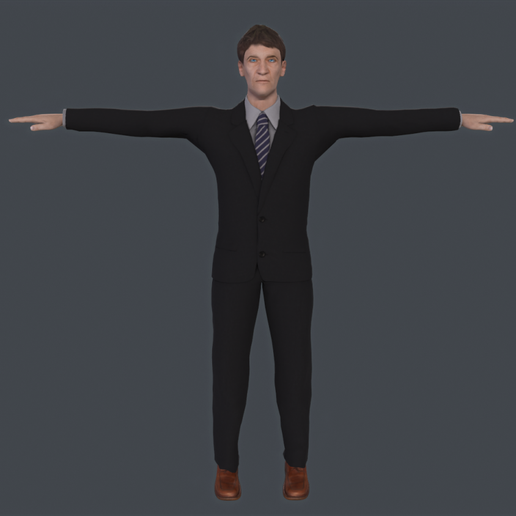 👴 Old Classic Man・ OBJ File for 3D printing・Cults