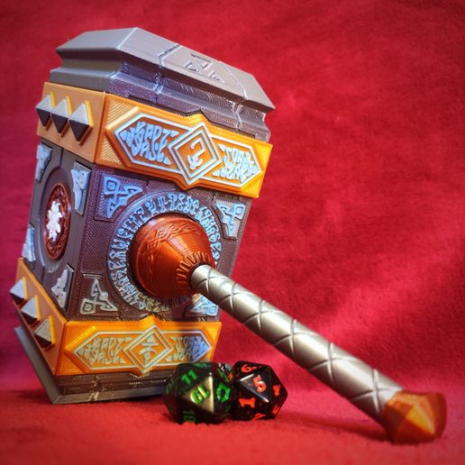 🔨 Colossus Hammer Deck Box, Hammertime compatible with any deck.・ 3D File for 3D printing・Cults