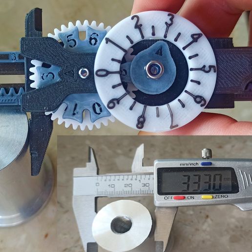 🧑‍🔧 PRECISION CALIPER 3D PRINTING DIY・ STL File for ・Cults