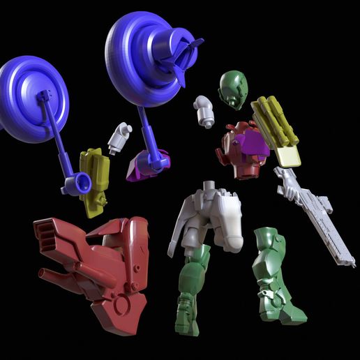 🌀 Robotech Veritech Cyclone Mospeda Printable・ 3D File for 3D printing ...