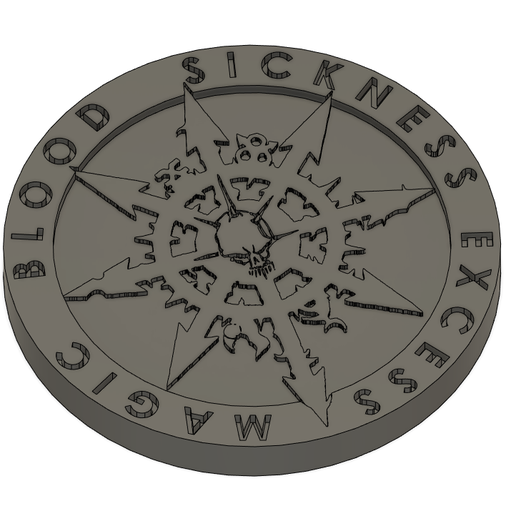 ♟ Chaos Objective Token・Free STL File for 3D printing・Cults