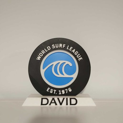 STL file WSL Surf Trophy 🏄 (STEP)・Model to download and 3D print・Cults