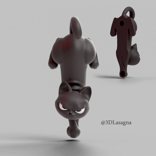 🐱 3DL Cat Magnet・ STL File for 3D printing・Cults