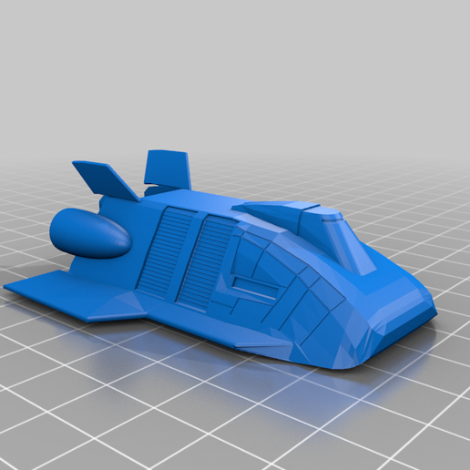 🐆 Leopard Dropship (Map scale - Separated turret)・Free 3D File for ・Cults