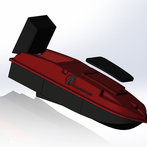 🎏 Carp boat , Bait Boat New Design v3 This is a single-hopper bait boat ...