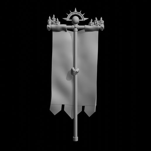 🛰 Inquisition banner 5・ STL File for 3D printing・Cults