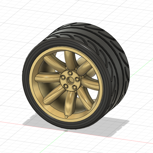 3D file 8 Spoke Wheels in 1:64 🛞 ・3D print design to download・Cults