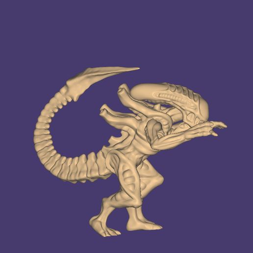 Free STL file alien 3 👽 ・3D printing template to download・Cults