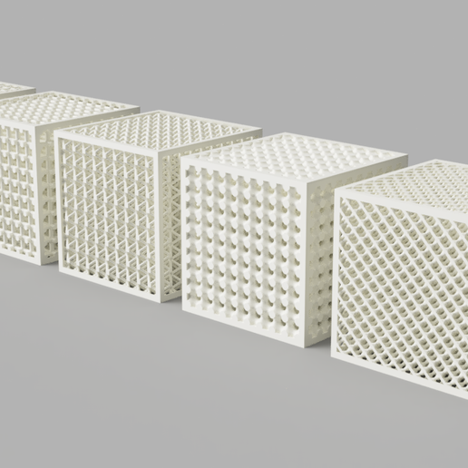 STL file 3D Volumetric Lattice Structures Cube 🗿 ・3D printing design to ...