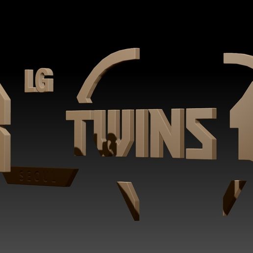 🗝️ KBO League LG Twins keychain printable badge・ 3D File for 3D ...