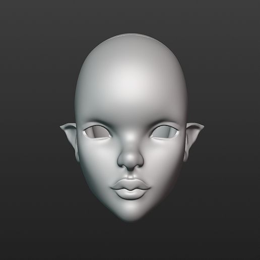 STL file BJD Head - doll Xi 👫 ・3D printer model to download・Cults