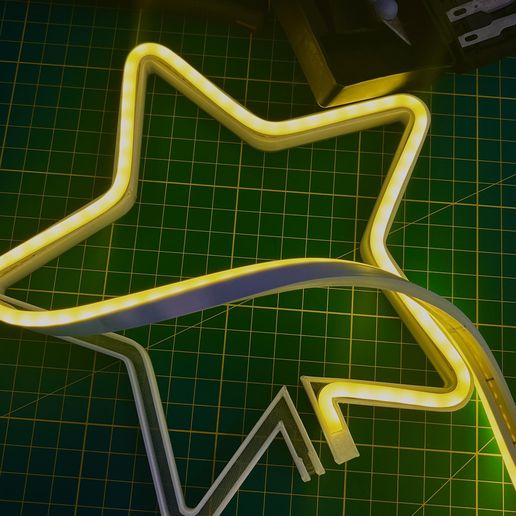 STL file ESTRELLA NEON LED / LED NEON STAR ⭐ ・3D printer model to ...