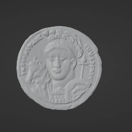 🪙 Ancient Coin CONSTANTINE and LABARUM・ 3D File for 3D printing・Cults
