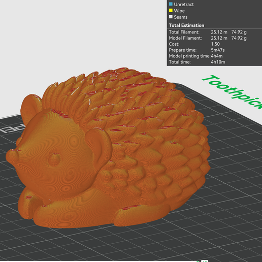 hedgehog 3d view