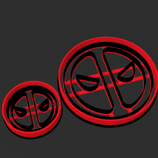 🍪 Deadpool Cookie Cutter・Archivo STL para Impresión 3D・Cults
