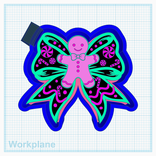 STL file Gingerbread bow 🏹 ・3D printable model to download・Cults