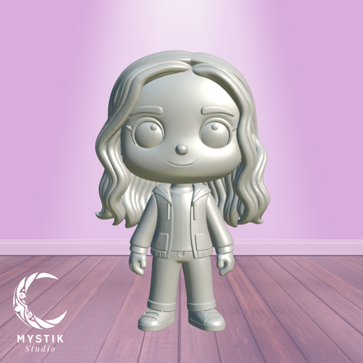 🐉 Max Mayfield Chibi Stranger Things - Figura Coleccionable 3D・Archivo ...