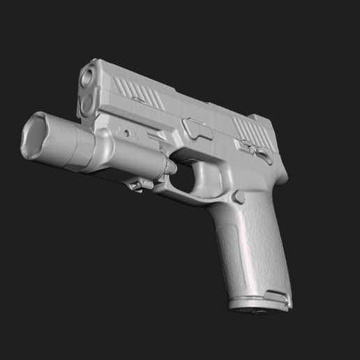 STL file Sig Sauer P320 M18 Surefire X300 Turbo Real Size Scan 3D Gun ...