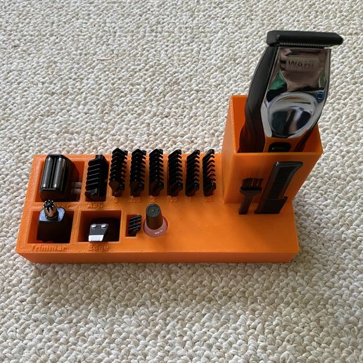 Fichier STL Organisateur Wahl Buzzer/Trimmer avec sections étiquetées 🛁 ...