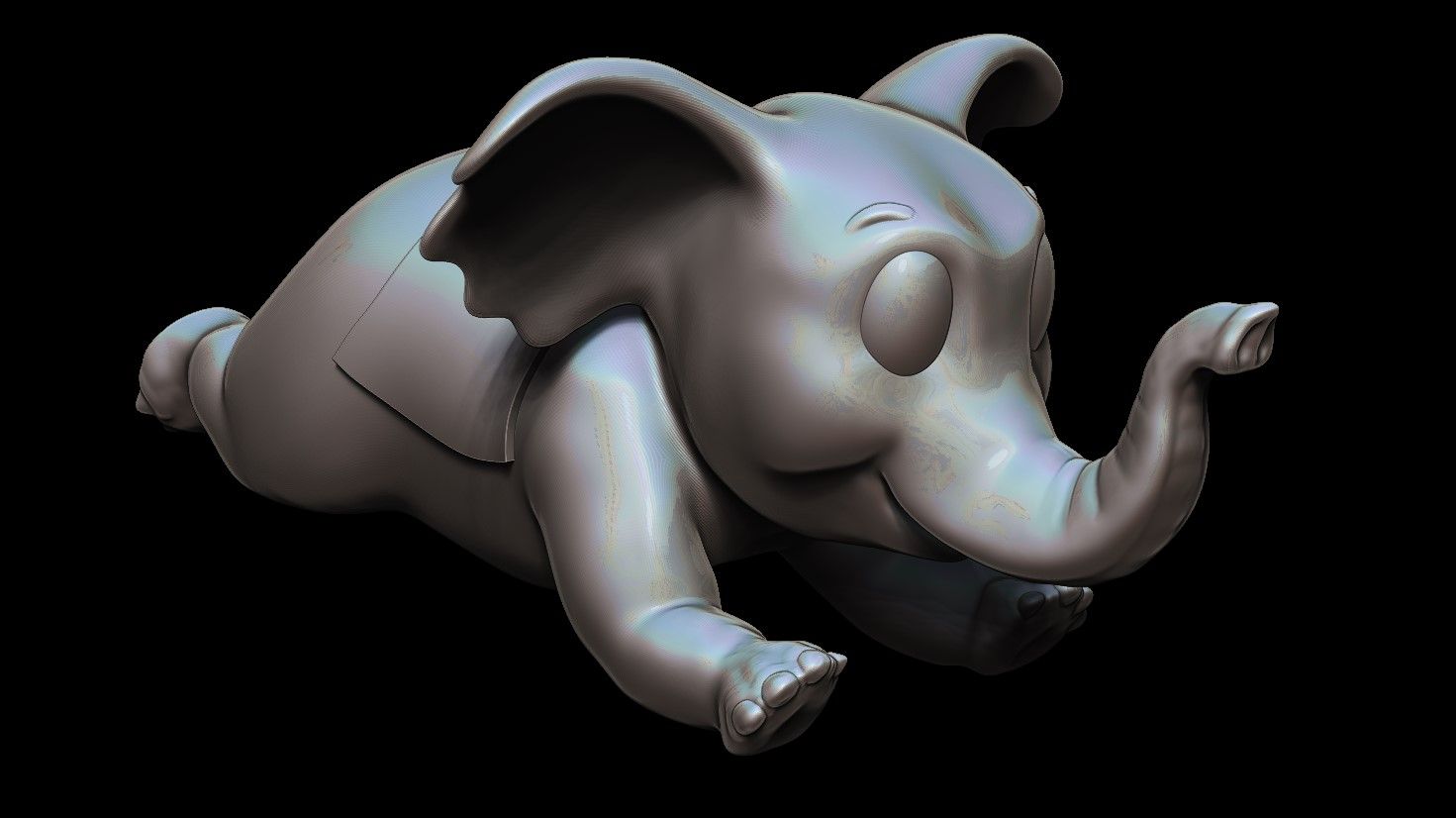 Download OBJ file Dumbo - Baby Elephant • 3D printer template ・ Cults