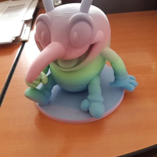 🐛 Cartoon-Style Tick Caricature・Free STL File for 3D printing・Cults