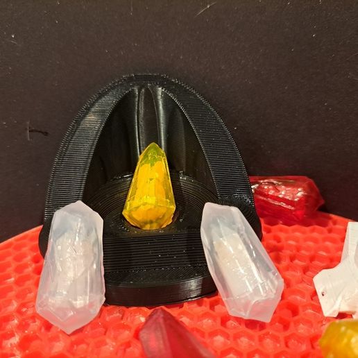 🔮 Kyber Crystal - Throne Stand・Free STL File for ・Cults