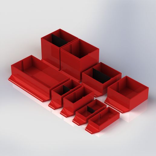 🏢 Fast-print Modular Storage Drawer System・ STL File for 3D printing・Cults