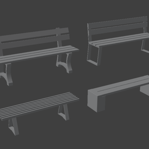 💺 Benches・ STL File for 3D printing・Cults