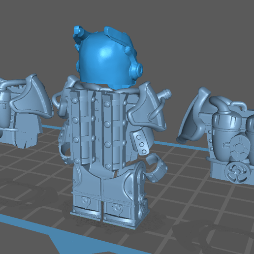 🎲 Fallout Advanced Power Armour for Minifigure・ OBJ File for 3D ...