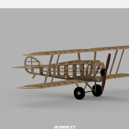 ️ Biplane SPAD V.VII・ STL File for ・Cults
