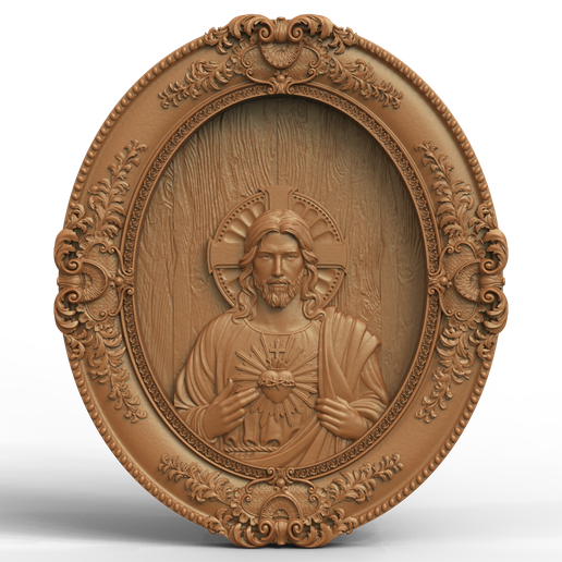 Archivo 3D 3D Model STL File for CNC Router Laser & 3D Printer 2617 Jesus Christ 153 📁 ・Diseño ...